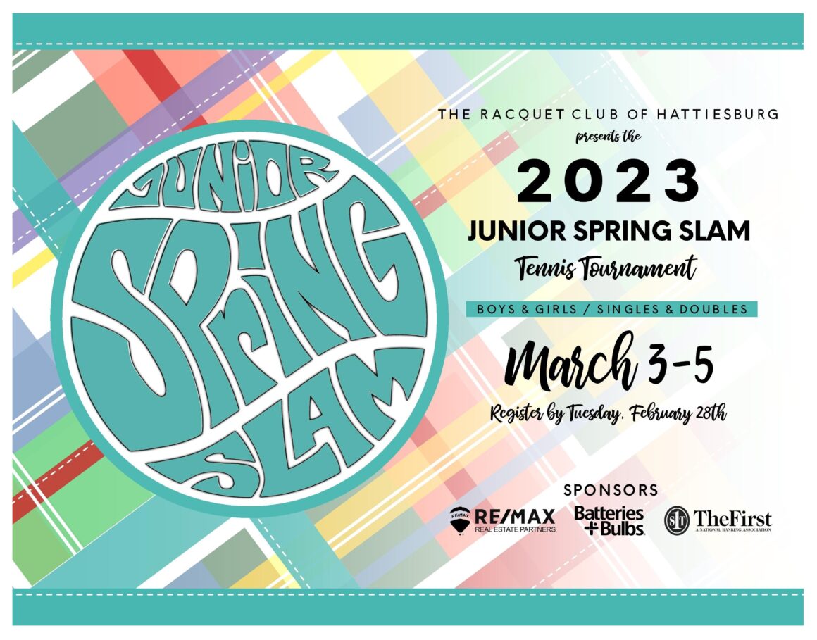 Junior Spring Slam Tennis Tournament - City of Hattiesburg