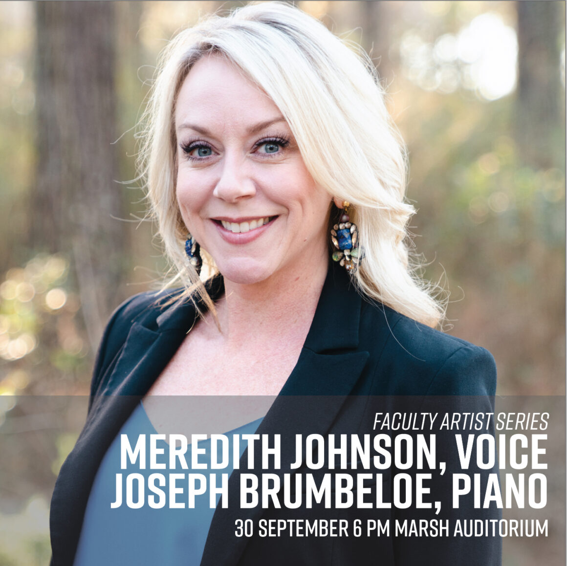 Faculty Recital Series presents Meredith Johnson, voice & Joseph Brumbeloe, piano - City of ...
