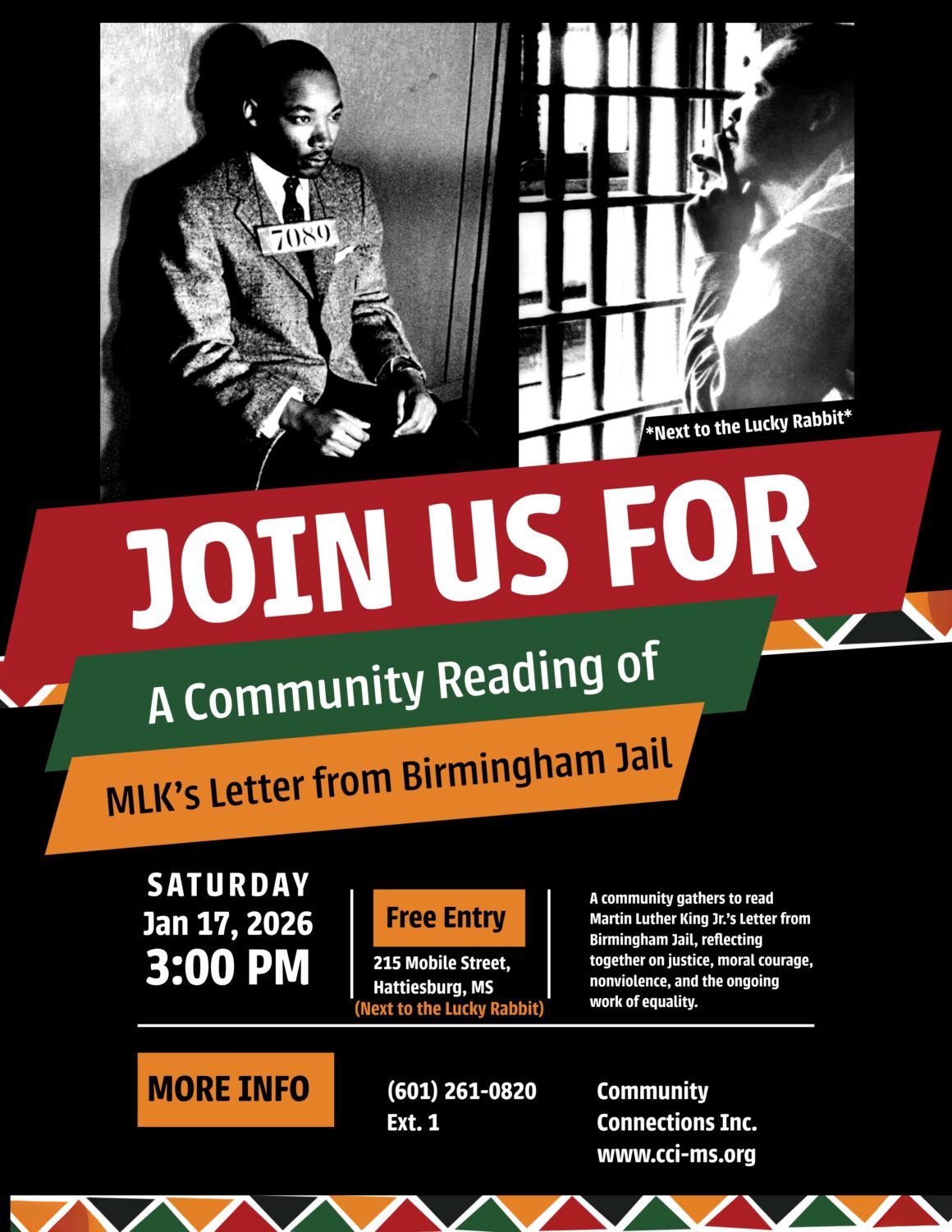 Community Reading of Martin Luther King's Letter From Birmingham Jail ...