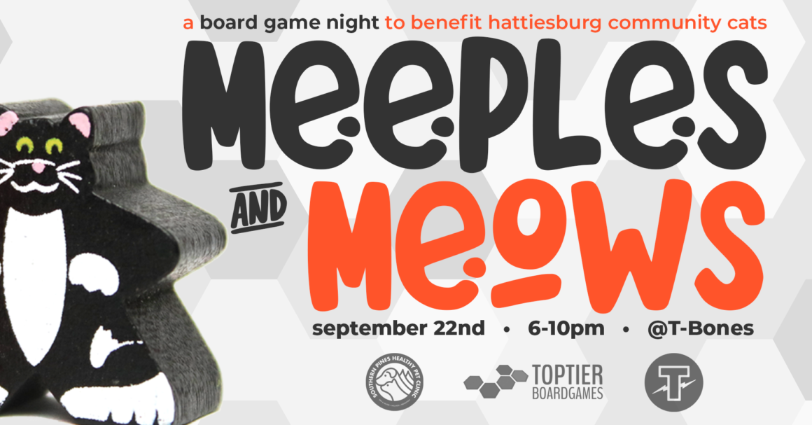 Meeples & Meows Board Game Night - City of Hattiesburg