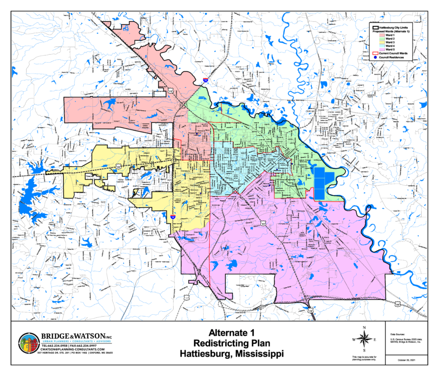 2021 Redistricting - City of Hattiesburg