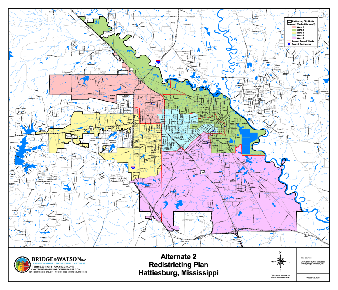 2021 Redistricting - City of Hattiesburg