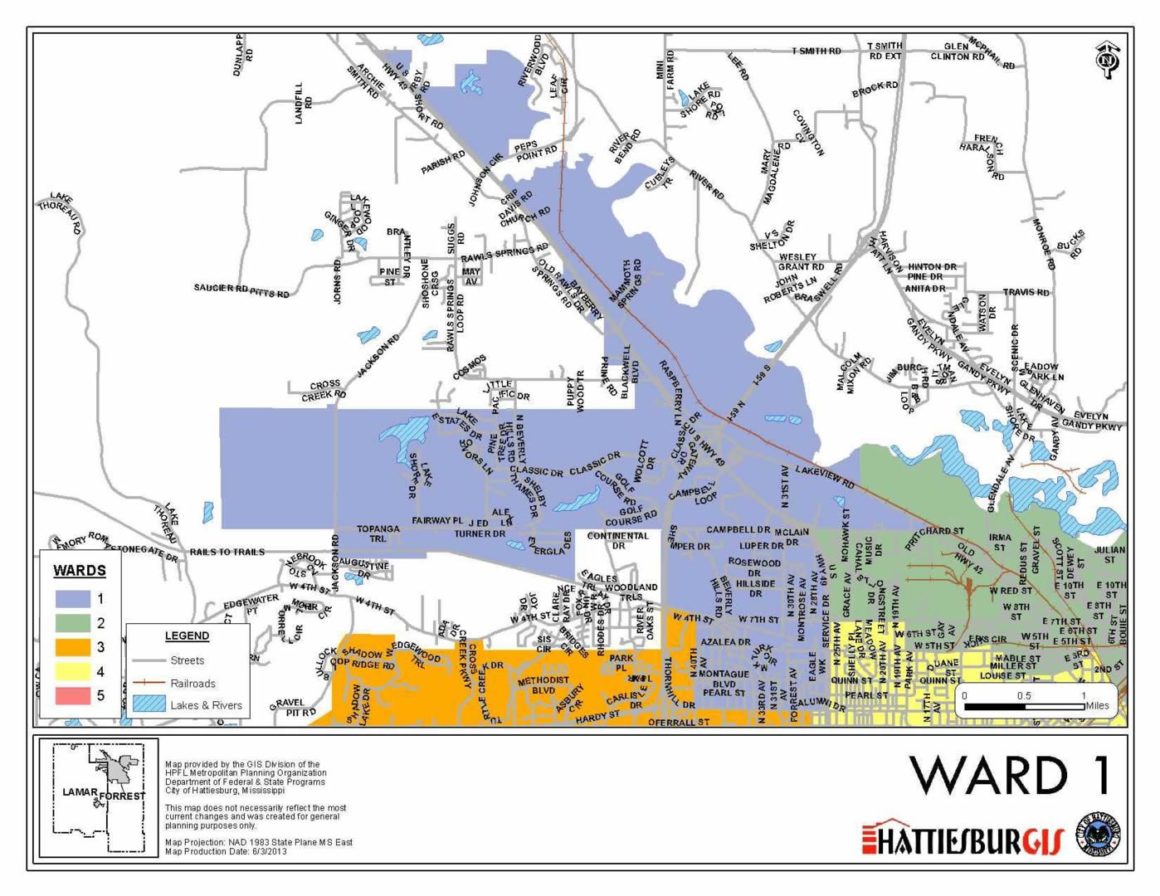 Ward Maps - City of Hattiesburg